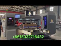 JLA Full automatic high speed flexo printer slotter die cutter stacker machine