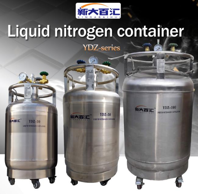 Hot selling ydz-30l self-pressurization dewar tank for storage and dispensing liquid nitrogen for 100% safety