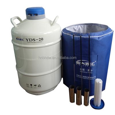 China YDS2080mm Mouth Large Caliber Biological Samples Storage LN2 Tank for Bull Semen for sale