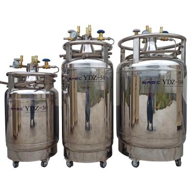 China Lab Devices Self-pressurizing Liquid Nitrogen Container for Manufacturing Plants for sale
