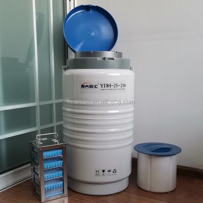 China Cryopreservation samples 15ltr liquid nitrogen tank dry shipper Delivery Biological vaccinum on plane for sale
