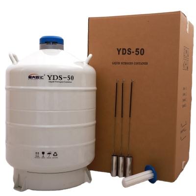 China 50L LN2 Liquid Nitrogen Container for Long Lasting and Secure Cell Sample Transportation for sale