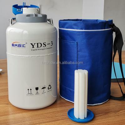 China Veterinary Instrument Liquid Nitrogen 3/6/10/20/30 Round Pail Storage LN2 Tank for Insemination for sale