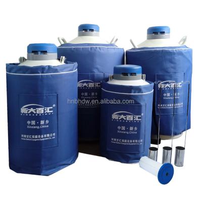 China artificial insemination technician 10liter animal semen storage container dewar for liquid nitrogen for sale