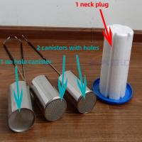 China Simplify Sample Storage 2-Layer Canister Liquid Nitrogen Tank with 1kg/pc Capacity for sale