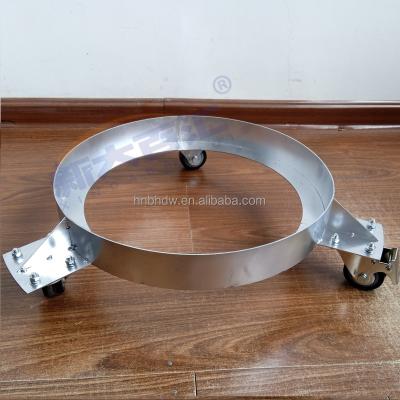 China Neck Plug Liquid Nitrogen Tank Trolley LN2 Transport Dewar Dolly with Caster Wheels for sale