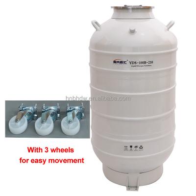 China liquid nitrogen dewar 100 liter liquid nitrogen tanks veterinary artificial insemination cryogenic semen tanks for sale