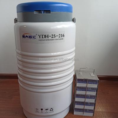 China wholesale new design cryogenic YDH 10 dry shippers container safely plane shipping transport liquid nitrogen tanks for sale