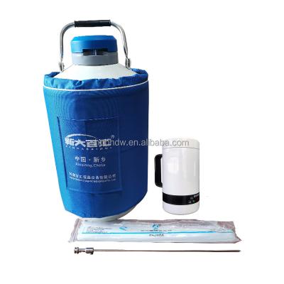 China freeze bull sperm artificial insemination frozen semen storage tank 10L liquid nitrogen tank nitrogen canist for sale