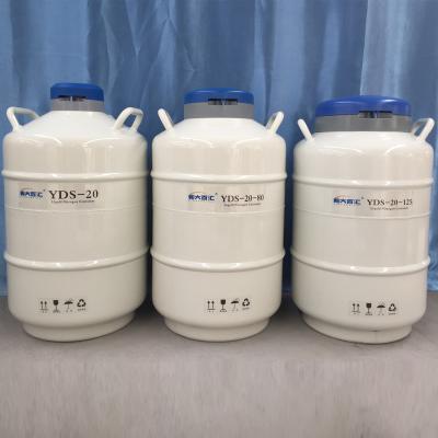China Aluminum Alloy YDS-20 Semen Tank for Artificial Insemination Liquid Nitrogen Storage for sale