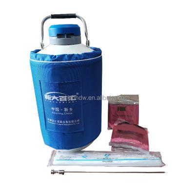China veterinary 3liter semen tank liquid nitrogen container with canisters for sale