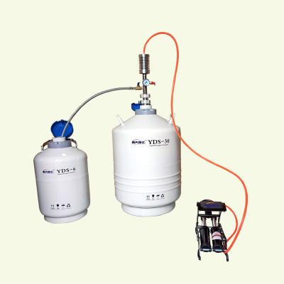 China YDS series 50mm nitrogen bottle withdrawl device Automatic Dewar Pump liquid nitrogen pump for sale