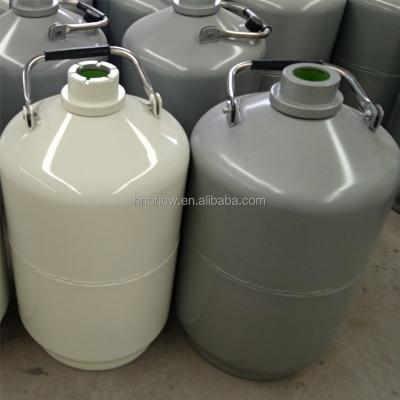 China Storage liquid nitrogen insulation barrel  30liter smooth mouth liquid nitrogen tank flask for sale