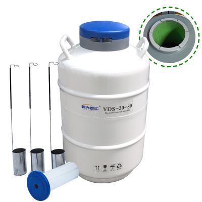 China 30L Capacity Liquid Nitrogen Container for Safe and Easy Animal Vaccine Distribution for sale