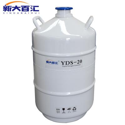 China Medium-Sized 20L LN2 Liquid Nitrogen Semen Storage Flask for Veterinary AI Specialist for sale