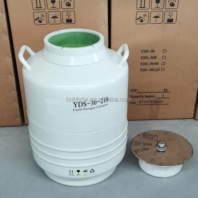 China agricultural and forestry large diameter 125/210mm container  ultra-low temperature  seeds storage liquid nitrogen tank for sale