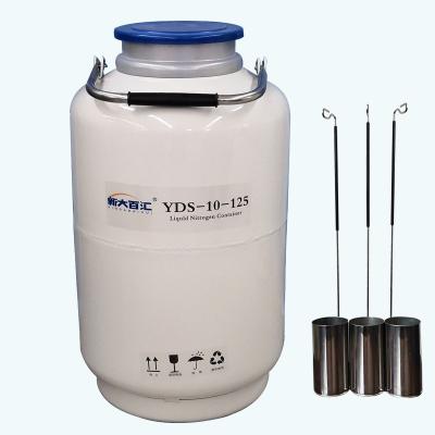 China Artificial Insemination vacuum thermos nitrogen  liquid containers 10l nitrogen gas cylinder for sale