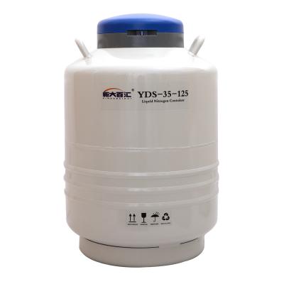 China YDS35 Liquid nitrogen biological container liquid nitrogen refreer 35 liter storages tank for sale