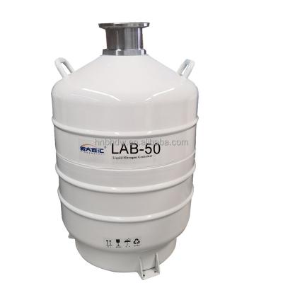 China LAB35 /LAB50 storage KF50 interface Small caliber liquid nitrogen container for liquid nitrogen distribution for sale