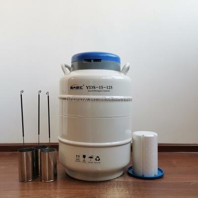 China Industry 15 80mm/125mm liquid nitrogen tank cryogenic treatment frozen sample for sale