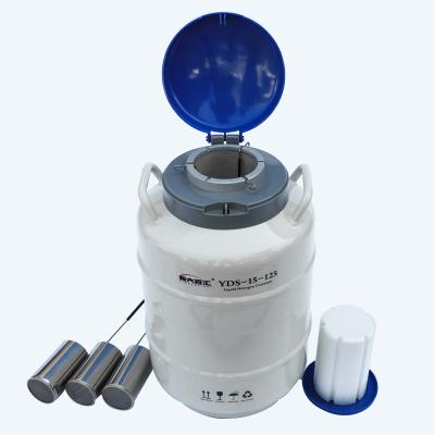 China biological Industrial yds15 125mm liquid nitrogen container for cooling components for sale