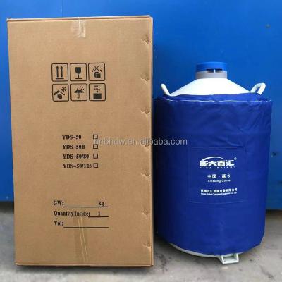 China YDS-50B-80 50L Liquid Nitrogen Dewar for Safe and Secure Industrial Cryogenic Storage for sale