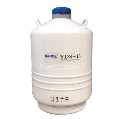 China veterinary Liquid nitrogen container 35 liter 34liter animal semen storage container neck plug for sale