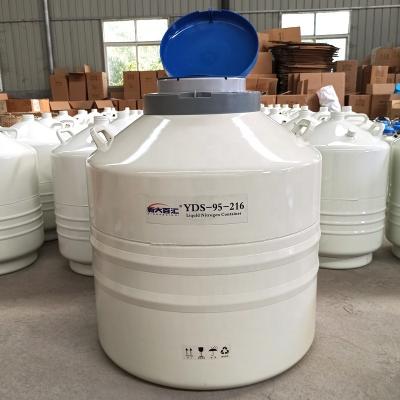 China Stallion freezing frozen storage 95liter 216 liquid nitrogen tank frozen semen for cell storage for sale