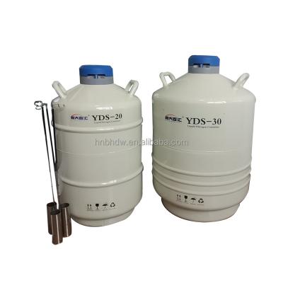 China Double Vacuum 20L 30L Liquid Nitrogen Tank for Bovine Semen Storage at Affordable for sale