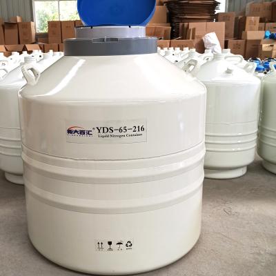 China Long Life 65L Capacity High Capacity Storage Liquid Nitrogen Tank for Cell Freezing for sale