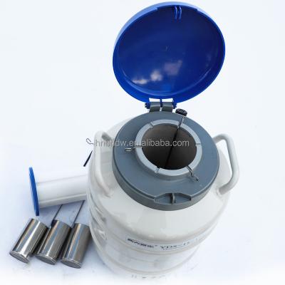 China Wholesale frozen semen Liquid nitrogen biological container YDS15 bovin insemination tank for sale