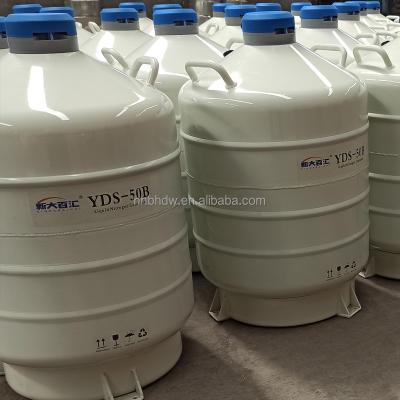 China YDS 50 125mm Semen Storage Container 50l medical liquid nitrogen storage tank for sale