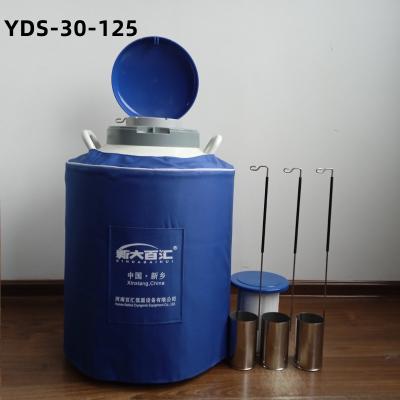 China wholesale custom label YDS 30 125mm liquid nitrogen container 76mm canisters ln2 container for sale