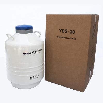 China most popular Multi function empty aluminium YDS-30 80 liquid nitrogen semen tanks bovine artificial insemination tank for sale