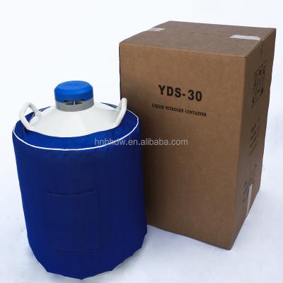 China 30L Aluminum Alloy Frozen Semen Shipping Containers with YDS 30 Liquid Nitrogen Dewar for sale