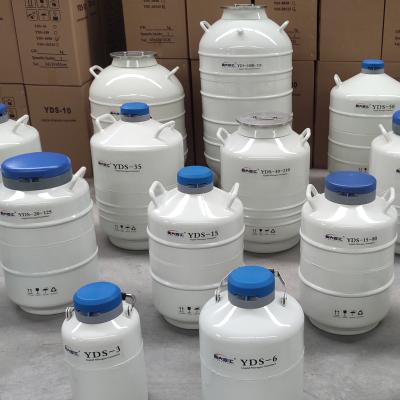 China Frozen Semen Liquid Nitrogen Container YDS3/6/10/20/30/35 Insemination Tank for Dairy Cows for sale