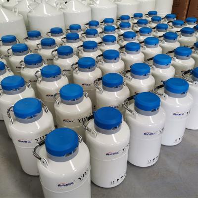 China yds3 6 liter cryogenic liquid n2 container factory cylindrical flask nitrogene dewars with cork for sale