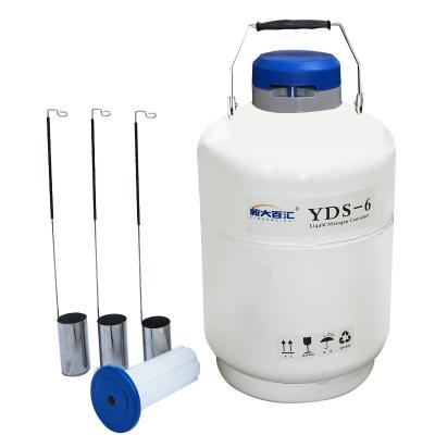 China 6 liters liquid nitrogen semens tank for artificial insemination bovine semen Embryo Transfer Medfem for sale