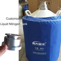 China Customize KF80 interface YDS-35 ln2 liquid nitrogen tank for Physical experiment liquid nitrogen container for sale