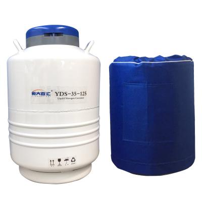 China yds-35-125 Liquid nitrogen biological container storage liquid nitrogen tank 35l for sale
