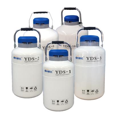 China Small Capacity 3.4L Vertical Semen Liquid Nitrogen Tanks for Veterinary Professionals for sale