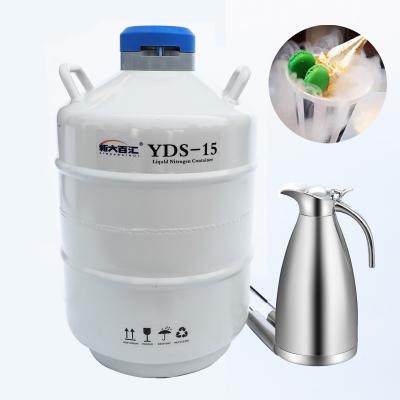 China 15L Dewar Container for Nitrogen Smoke Advantage Long Life Liquid Nitrogen Storage for sale