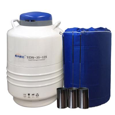 China shipping frozen semen tank 35l liquid nitrogen tank company 35l semen storage flask in 1 unit for sale