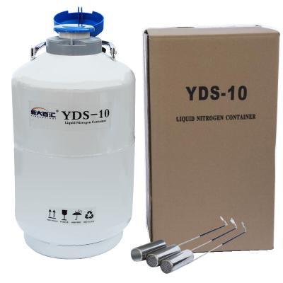 China 10L Semen Storage Liquid Nitrogen Canister Essential Tool for Artificial Insemination for sale