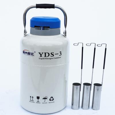 China Temperature Control 3L Liquid Nitrogen Storage Container for Artificial Insemination for sale