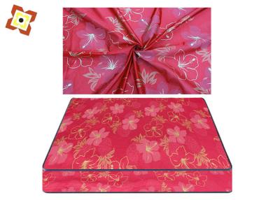 Chine La poudre d'or a imprimé la décoration intérieure tricotée par chaîne piquante d'oreiller de polyester de tissu de matelas à vendre