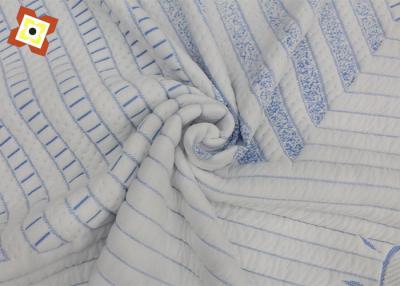 China impresión digital de encargo hecha punto bala de la tela del colchón del telar jacquar 160gsm en venta