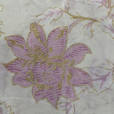 China Tear Resistant 100g/M2 Mattress Quilting Fabric With Foil Print for sale