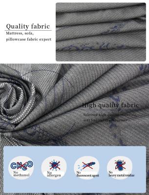 Cina tessuto di tela imbottente di Gray Polyester Knitted Jacquard Protective del tessuto del materasso 260gsm in vendita