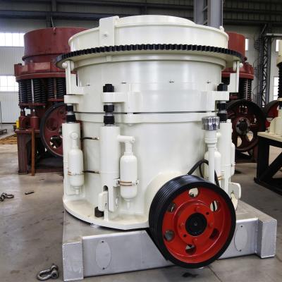China Laminated Crushing Multi-cylinder Hydraulic Cone Crusher with Stepless Hydraulic CSS Adjustment and Automatic Tramp Iron Protection for Secondary Tertiary Stone Crushing for sale
